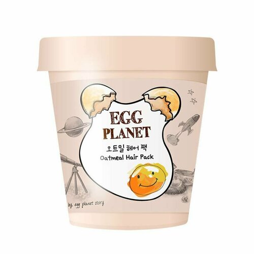 Маска для волос с экстрактом овсяных хлопьев [Daeng Gi Meo Ri] Egg Planet Oatmeal Hair Pack