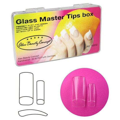 Alex Beauty Concept Типсы Типсы GLAS MASTER TIPS BOX, (100 штук)