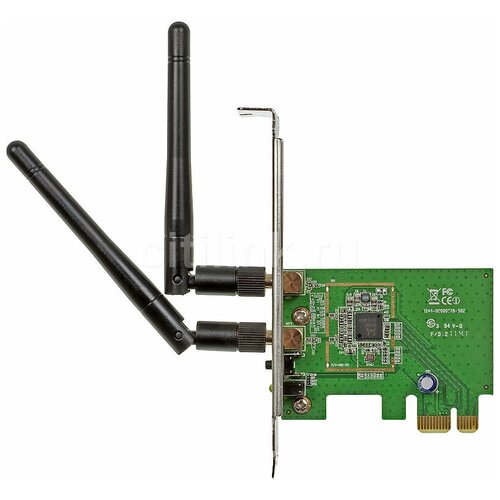 Сетевой адаптер WiFi Asus PCE-N15 N300 PCI Express (ант. внеш. съем) 2ант.
