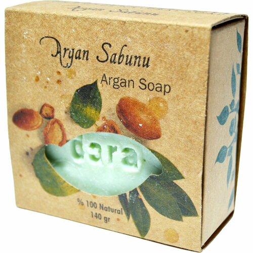 Dara Sabun, Натуральное Турецкое мыло аргановое, регенерация, уход за кожей, волосами для снятия макияжа, Argan Soap, 140 гр. дара сабун