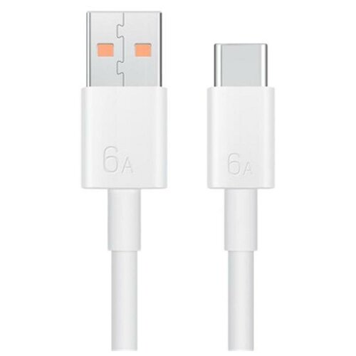 Кабель USB Type C-USB для зарядки и передачи данных HUAWEI 66W (6A) CC790 быстрая зарядка, Белый