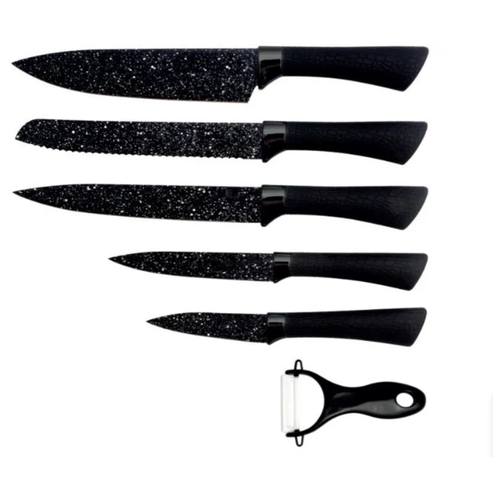 Набор ножей 6 в 1 в подарочной магнитной упаковке / набор кухонных ножей / ножи кухонные в коробочке