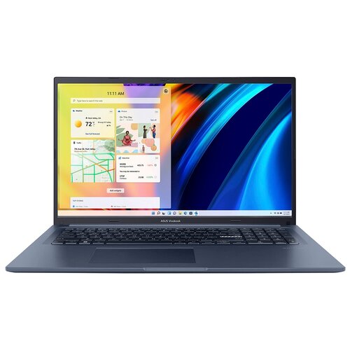 17.3" Ноутбук ASUS Vivobook 17 M1702QA-AU082 1920x1080, AMD Ryzen 7 5800H 3.2 ГГц, RAM 16 ГБ, DDR4, SSD 512 ГБ, AMD Radeon Graphics, без ОС, RU, 90NB0YA2-M003P0, quiet blue