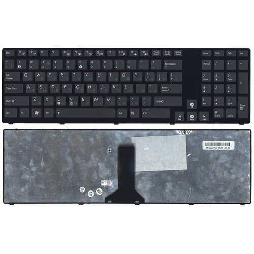 Клавиатура для ноутбука Asus K95VB, черная с черной рамкой