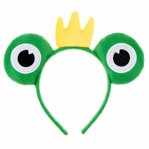 Карнавальный ободок «Царевна-лягушка», "Страна Карнавалия", цвет зелёный, материал текстиль