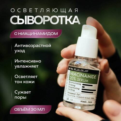 Derma Factory Успокаивающая сыворотка с ниацинамидом для проблемной кожи лица Niacinamide 20% Serum 30 мл.