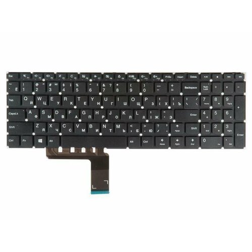 Клавиатура ZeepDeep для ноутбука Lenovo IdeaPad 310, 310-15ISK, V310-15ISK, 310-15ABR, 310-15IAP, черная без рамки, гор. Enter