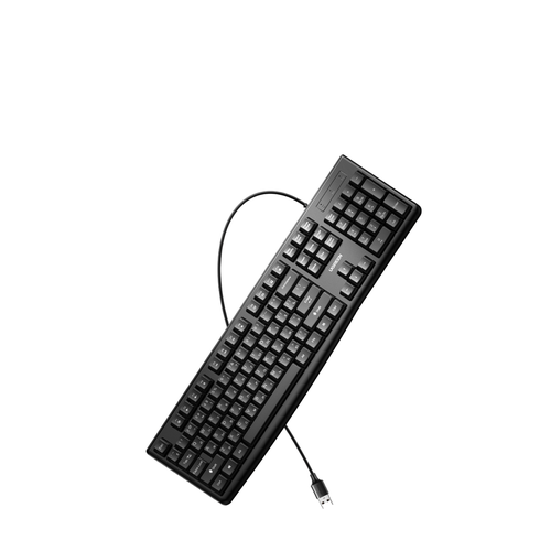 Клавиатура проводная UGREEN KU003 (15218) Membrane USB-keyboard с кабелем USB. Цвет: черный