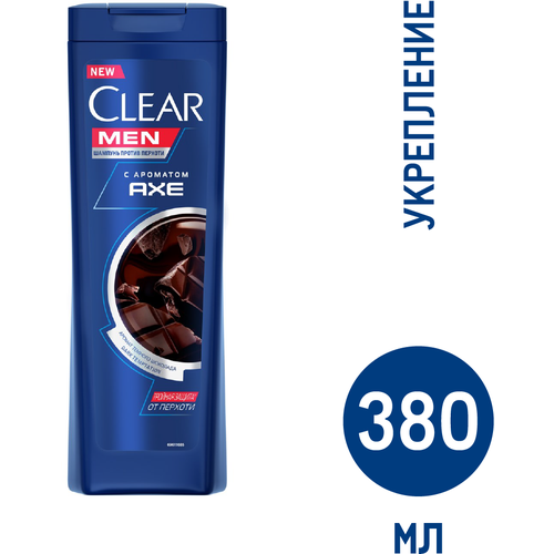 Шампунь-бальзам Clear Men от перхоти, для мужчин, 380 мл