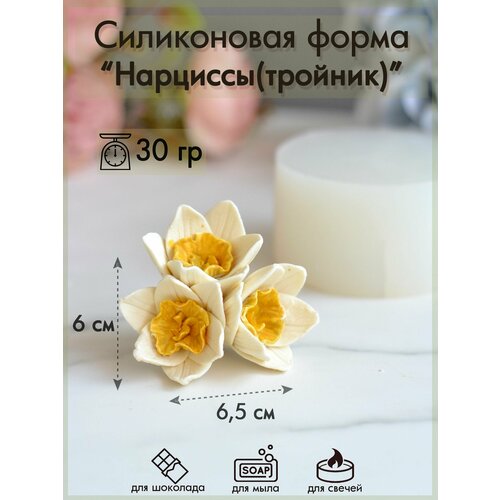 Силиконовая форма 321 "Нарциссы"