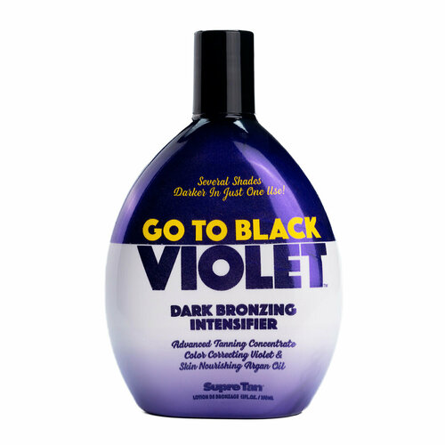 Supre Tan, Мощный увлажняющий лосьон-ативатор Go to Black Violet Intensifier, 350 мл