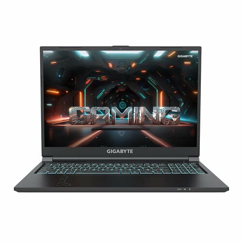 Ноутбук GIGABYTE G6 MF 16 (1920x1200) IPS 165Гц/Intel Core i7-12650H/16ГБ DDR5/512ГБ SSD/GeForce RTX 4050 6ГБ/Win 11 Home черный (MF-G2KZ853SH)