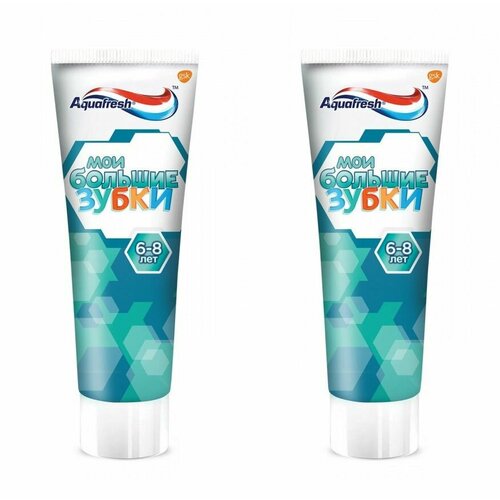 Aquafresh Зубная паста Мои большие зубки, 50 мл, 2 шт.