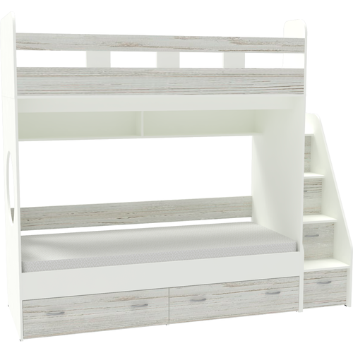Двухъярусная кровать Юниор 1 80x160 Белый Винтерберг