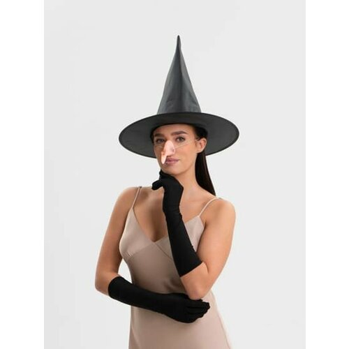 Карнавальный набор "Ведьма" ,3 предмета(шляпа+нос+gперчатки)