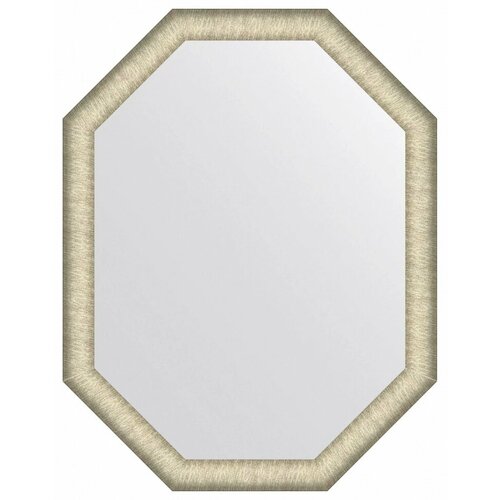 Зеркало 60x80 см брашированное серебро Evoform Octagon BY 7426