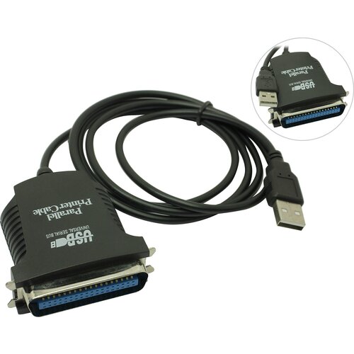 Кабель-адаптер «B&P» USB AM ->LPT (C36M) 0.8 - 1.2м