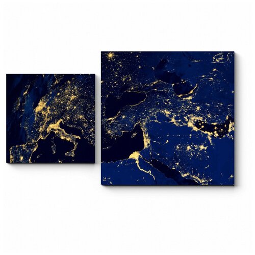 Модульная картина Земля из Космоса прекрасна 50x30