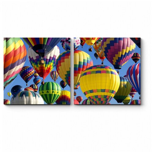 Модульная картина Фестиваль воздушных шаров, Нью Джерси 130x65