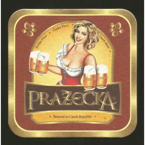 Бирдекель (костер) Чехия PRAZACKA №5 (подставка под пивной бокал)