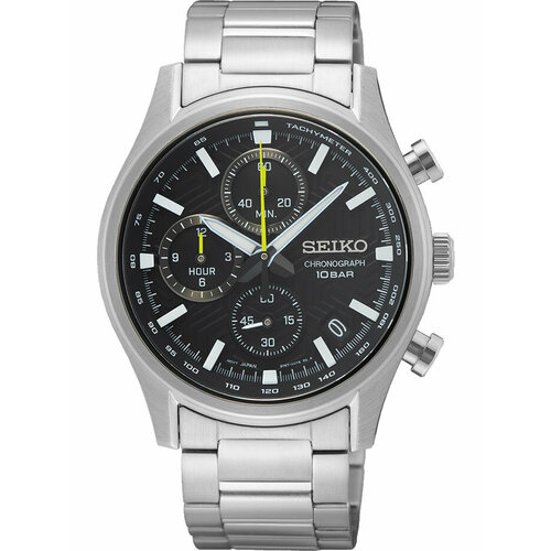 Наручные часы SEIKO CS Sports SSB419P1, серебряный, черный