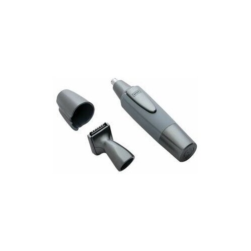 Триммер для носа и ушей Dewal, 2 ножевых блока (от 1 батарейки АА), серебристый