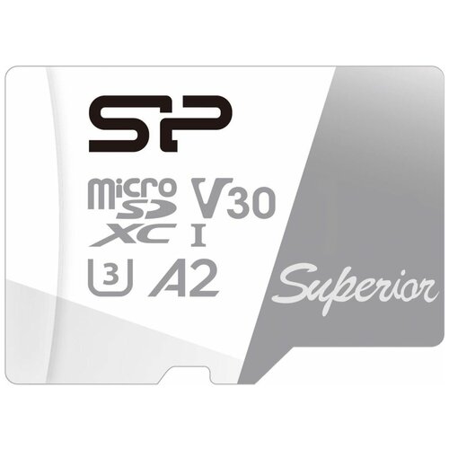 Карта памяти Silicon Power Superior DA2 microSDXC UHS-I Class 10 256GB с адаптером