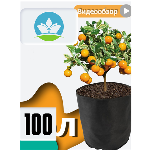Тканевый горшок для растений Bag Pot Eco 100 л, многоразовый мешок горшок grow bag для оранжереи, сада, гроубокс