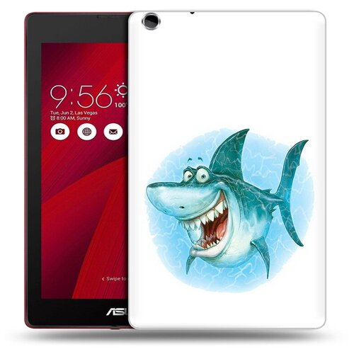 Чехол задняя-панель-накладка-бампер MyPads веселая акула для Asus ZenPad C 7.0 Z170C/Z170CG/Z170MG противоударный