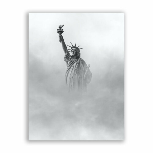 Постер, плакат на бумаге / Нью Йорк - Статуя свободы / Размер 30 x 40 см
