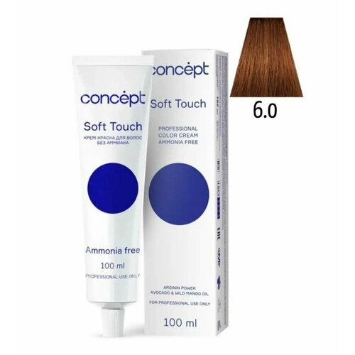 Concept Краска-крем для волос безаммиачная Soft Touch Ультра Средний блондин 100мл