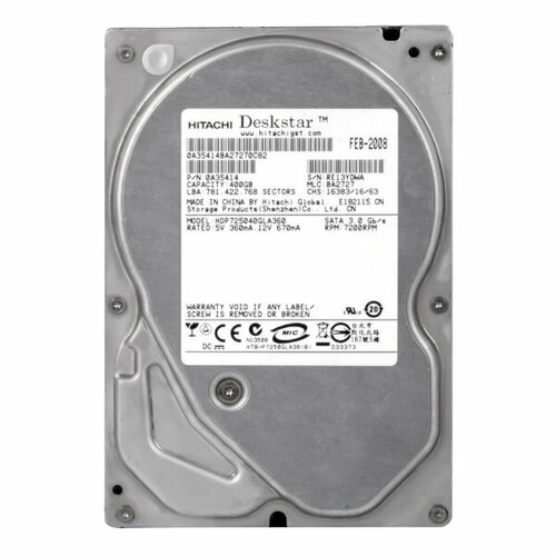 Жесткий диск Hitachi 0A35414 400Gb 7200 SATAII 3.5" HDD