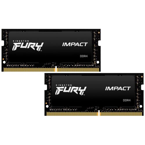 Оперативная память Kingston FURY Impact 32 ГБ (16 ГБ x 2 шт.) DDR4 2666 МГц SODIMM CL15 KF426S15IB1K2/32