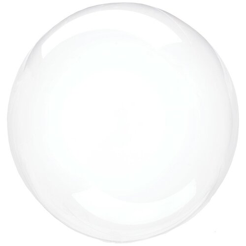 Шар (18''/46 см) Сфера 3D, Deco Bubble, Прозрачный, Кристалл, 10 шт. в упак.