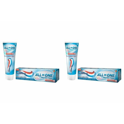 Aquafresh Зубная паста All-in-One Protection 75мл, 2 шт