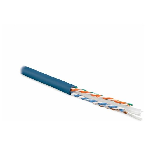 Кабель Hyperline UUTP4-C6-S23-IN-PVC-BL-305 (U/UTP, CAT.6, PVC, 305 м, синий)