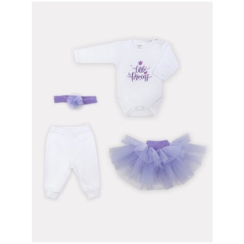 Комплект одежды Топотушки, размер 74, фиолетовый