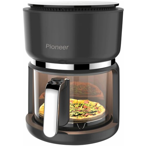 Аэрогриль Pioneer 3 л для приготовления без масла и жира, точная настройка времени и температуры, 12 программ, гриль, жарка, выпечка, 1500 Вт