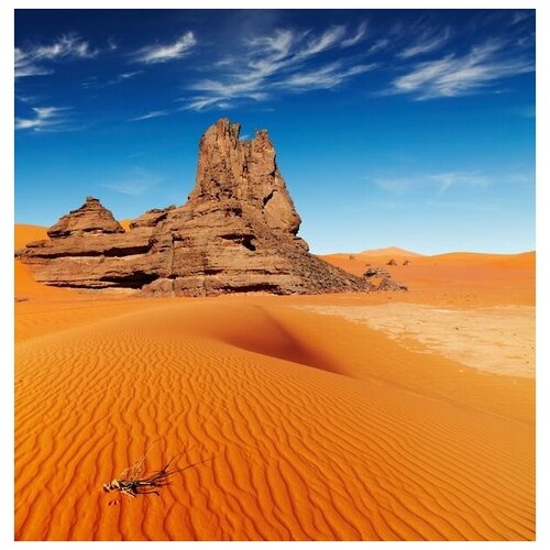 Постер на холсте Скалы в пустыне (The rocks in the desert) №1 40см. x 41см.