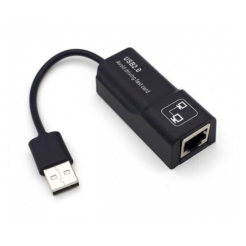 Сетевой адаптер Eternet usb 100 Mbps, Интернет юсб переходник цвет черный