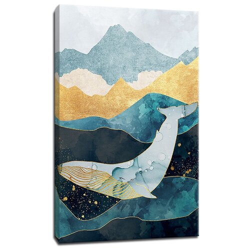 Картина Уютная стена "Воздушные сны о ките и вершинах" 40х60 см