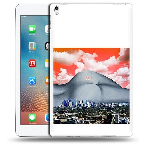 Чехол задняя-панель-накладка-бампер MyPads город с девушкой на фоне для iPad Pro 12.9 2015 (A1584/A1652)/iPad Pro 12.9 2017 (A1671/A1670) противоударный
