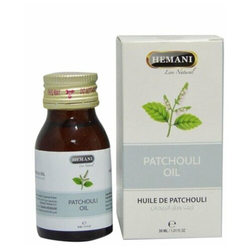 Масло Патчули Хемани (Patchouli Oil Hemani) для здоровья кожи и волос, для ароматерапии и массажа, 30 мл