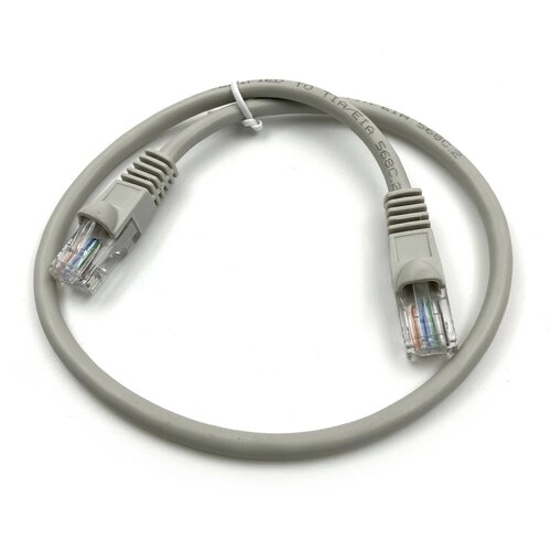 Патч-корд Buro UTP 4 пары cat5E CCA molded 0.5м серый RJ-45 (m)-RJ-45 (m)