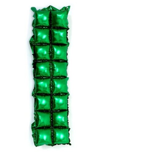 Панно фольгированное, 37 х 142 см, 2 ряда, цвет зеленый