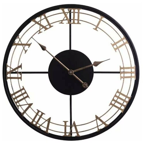 Часы настенные большие металлические стиль Лофт
