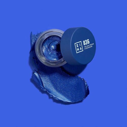 Кремовые Тени для Век 3INA (Мина, Зина) The Cream Eyeshadow - тон 836 (Синий Металлик)