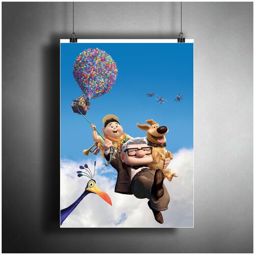 Постер плакат для интерьера "Мультфильм: Вверх. UP. Постер для детей" / Декор дома, офиса, комнаты, квартиры A3 (297 x 420 мм)