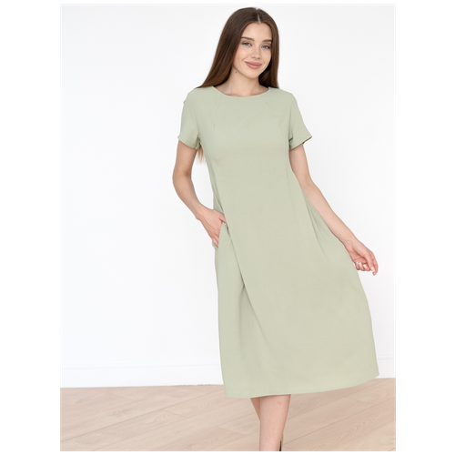 Платье Текстильный Край, размер 56, зеленый