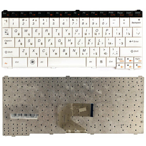 Клавиатура для нетбука Lenovo 25-009711 русская, белая